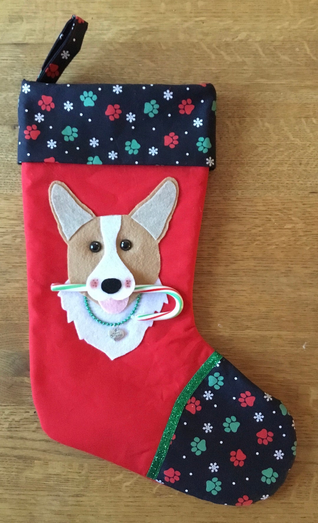 Welsh Corgi Christmas Stocking - Etsy