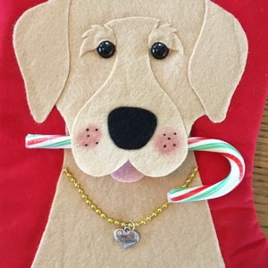 Yellow Lab Christmas Stocking - Etsy