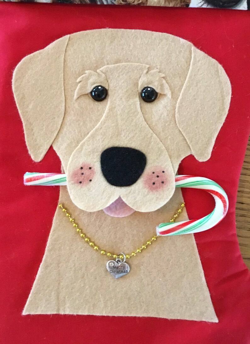 Yellow Lab Christmas Stocking - Etsy