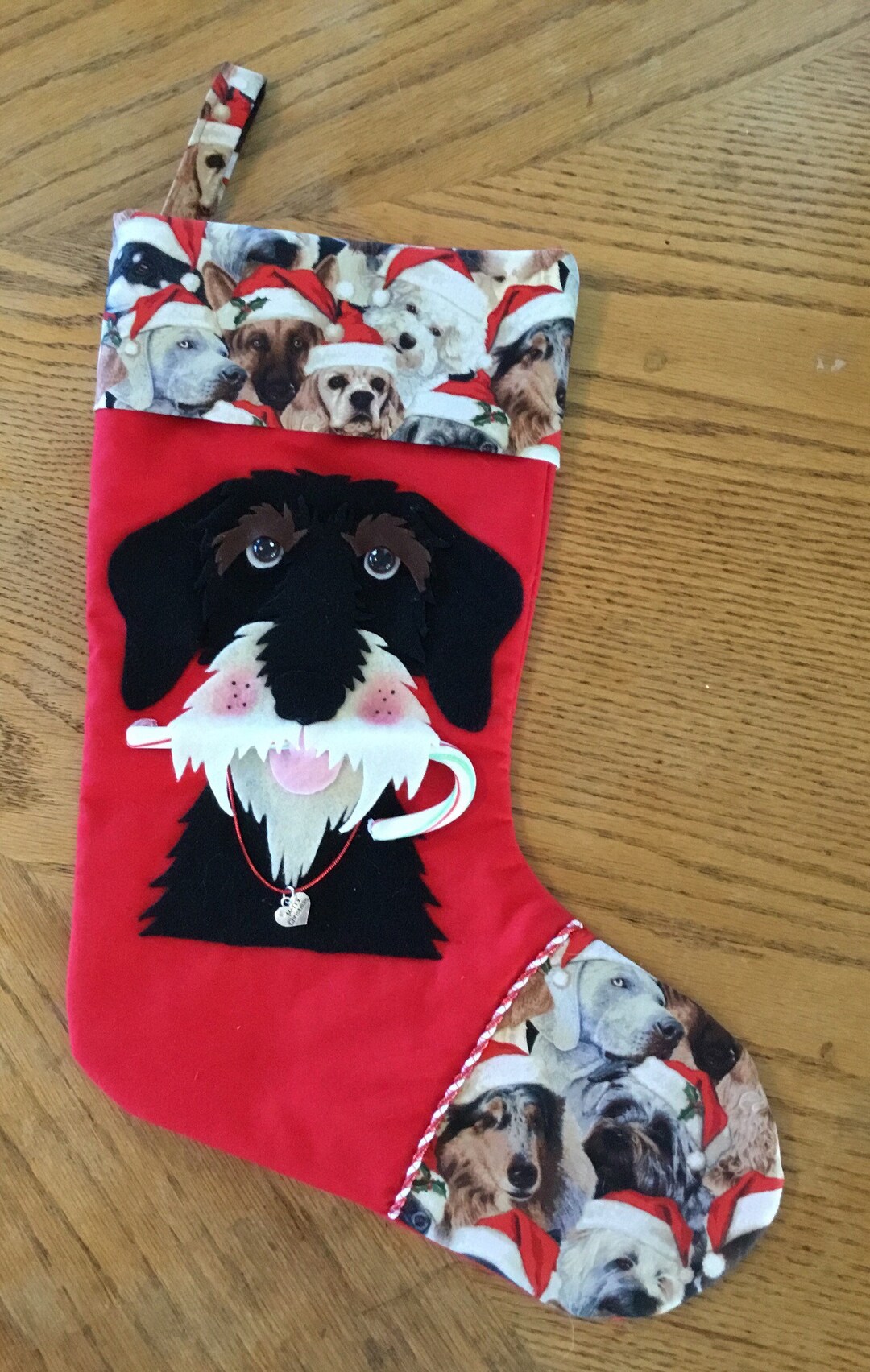 Black Wire Hair Dachshund Christmas Stocking - Etsy