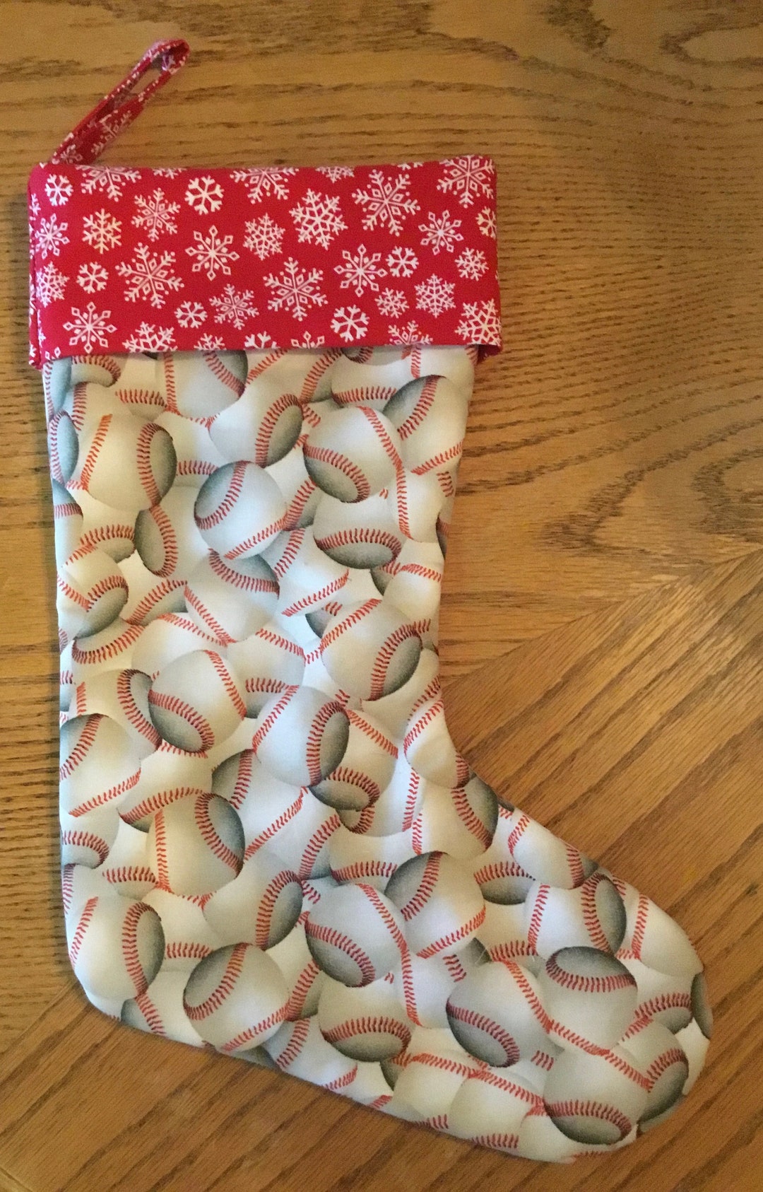 Baseball Themed Christmas Stocking - Etsy
