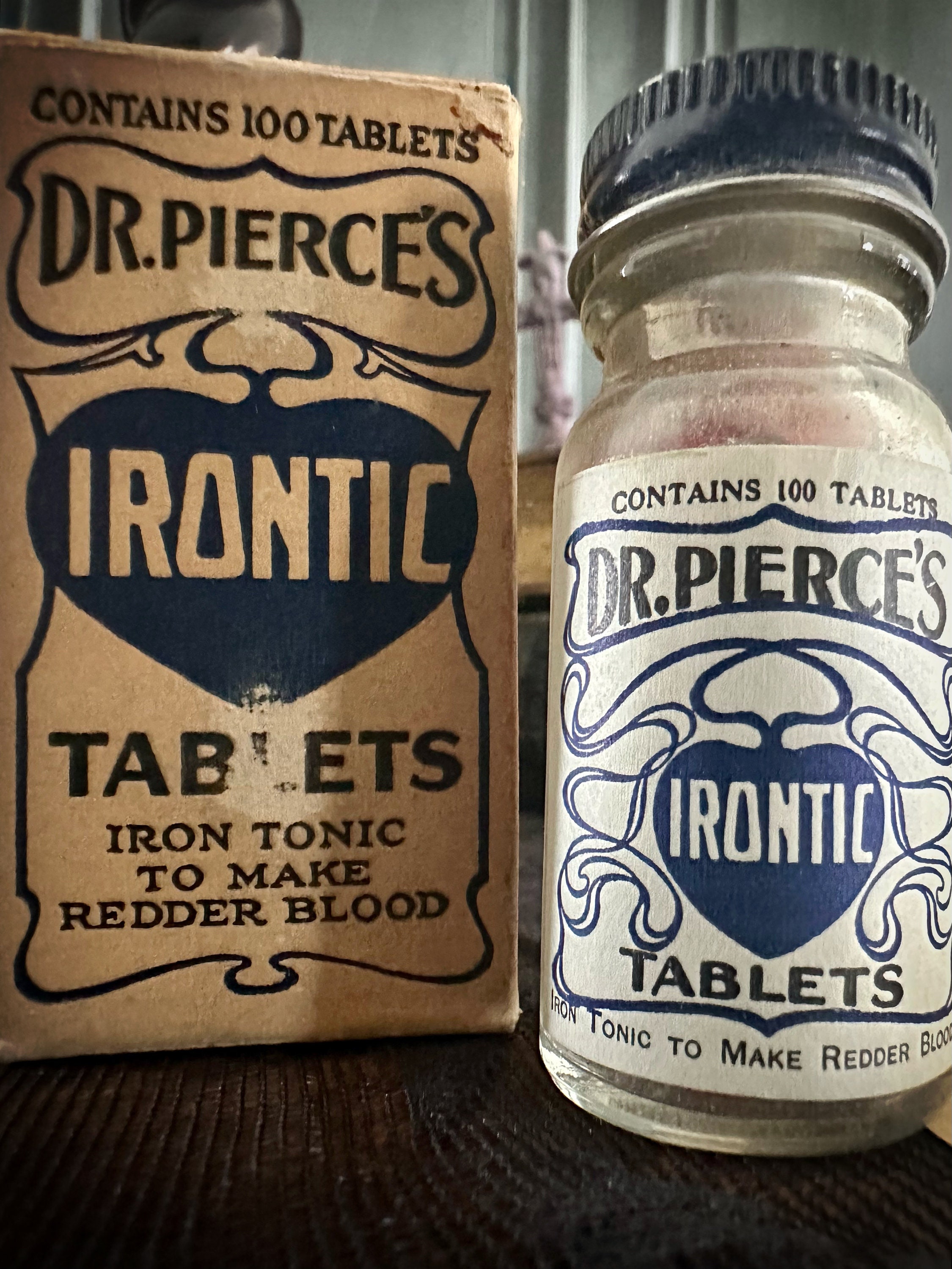 Dr. Pierce's Antique Irontic Tablets With Pamphlets Quack Medicine Rare - Etsy