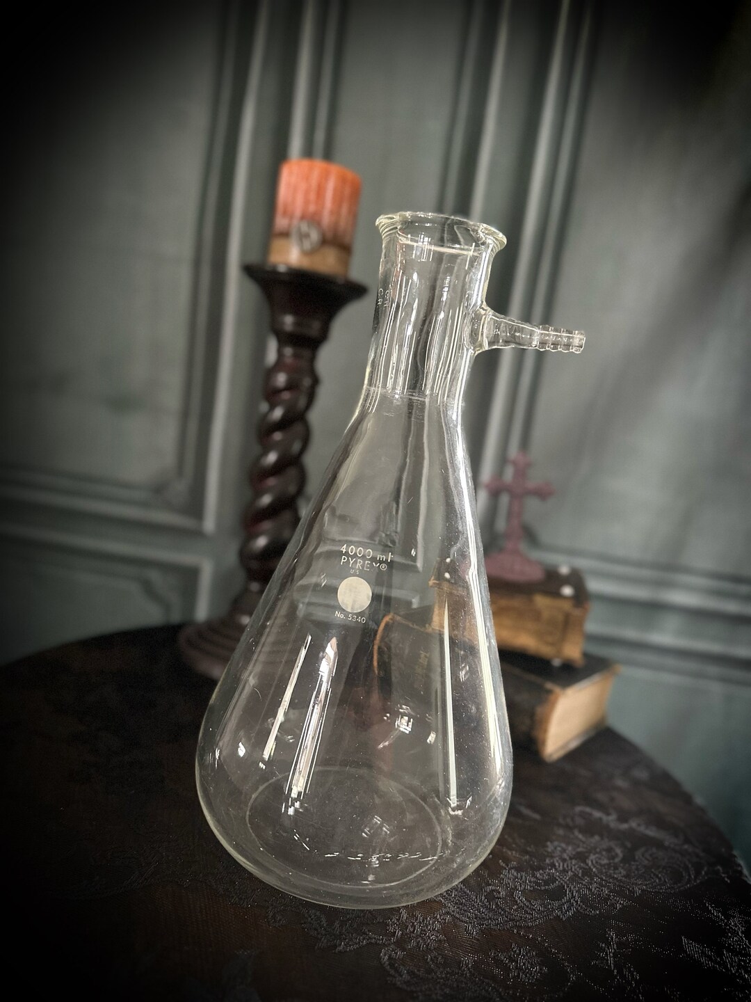 Vintage Pyrex 4000ml Erlenmeyer Flask With Sidearm 1960's - Etsy