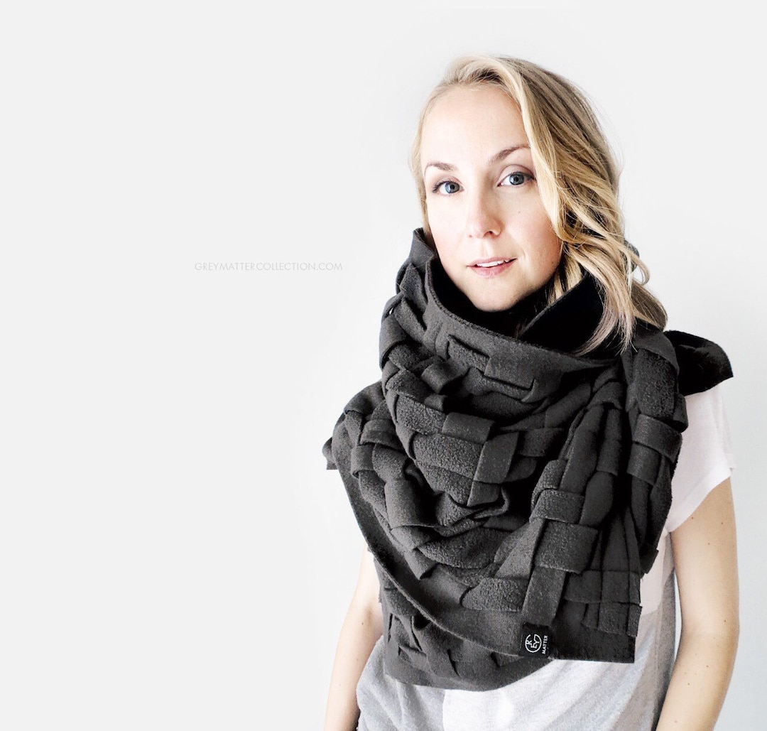 Gothic Avant Garde Scarf, Elegant Comfy Scarves, Wednesday Addams ...