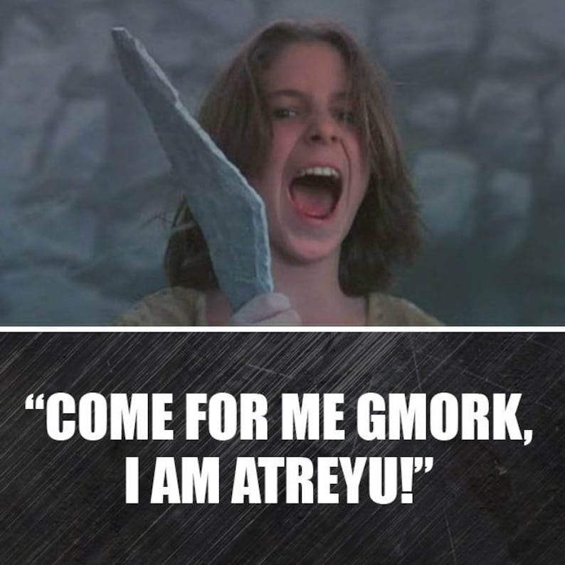 The Neverending Story 2 3 Trilogy Gmork Fight the Nothing | Etsy