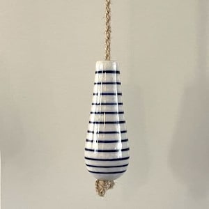 Hand-crafted Ceramic Light Pull With Jute Rope - Etsy UK