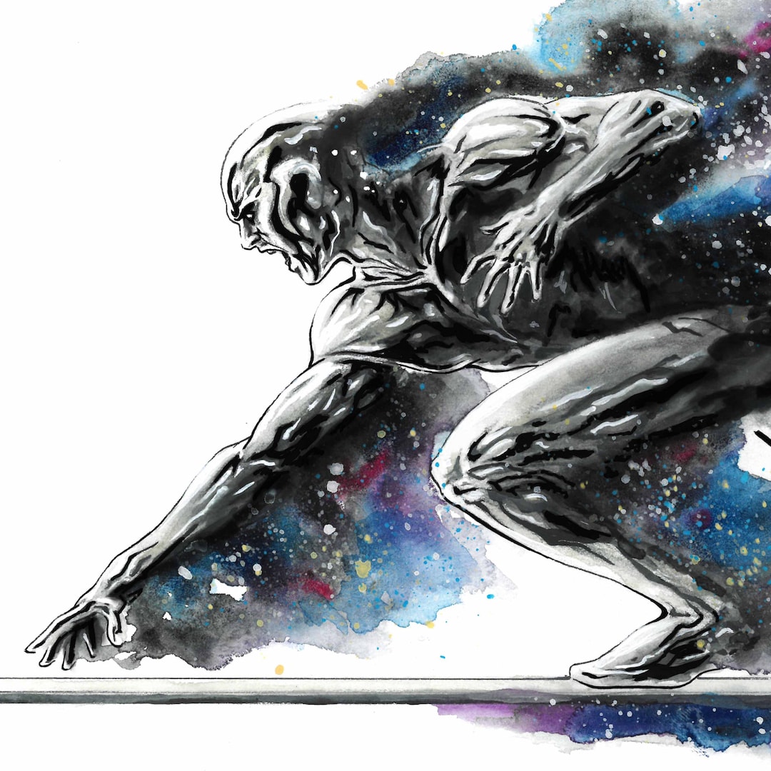 Silver Surfer 'galaxy', Print - Etsy