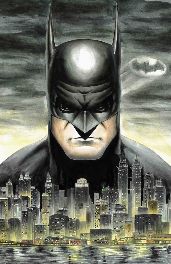 Batman Gotham City Print | Etsy