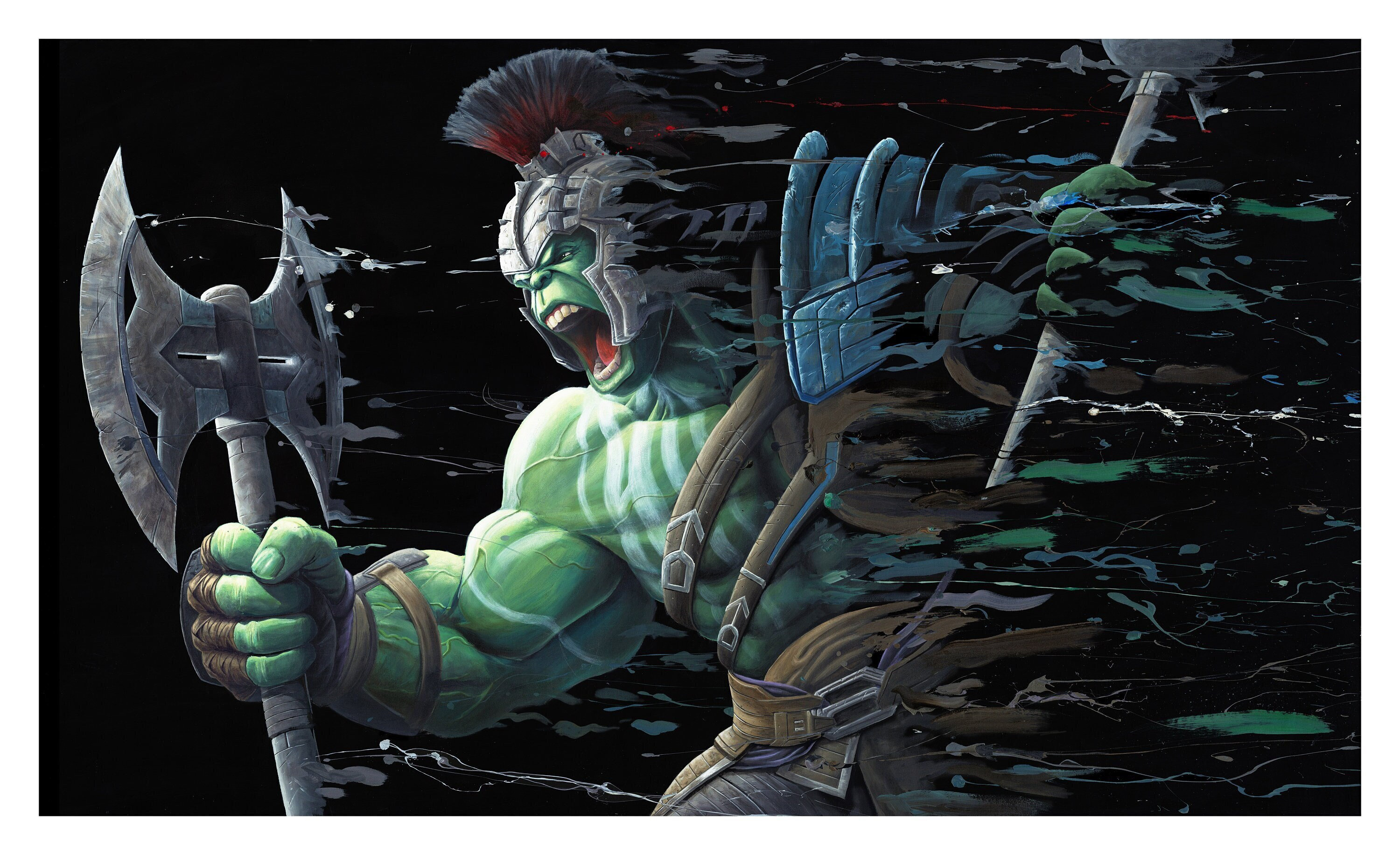 Gladiator Hulk 'splatter', Print - Etsy