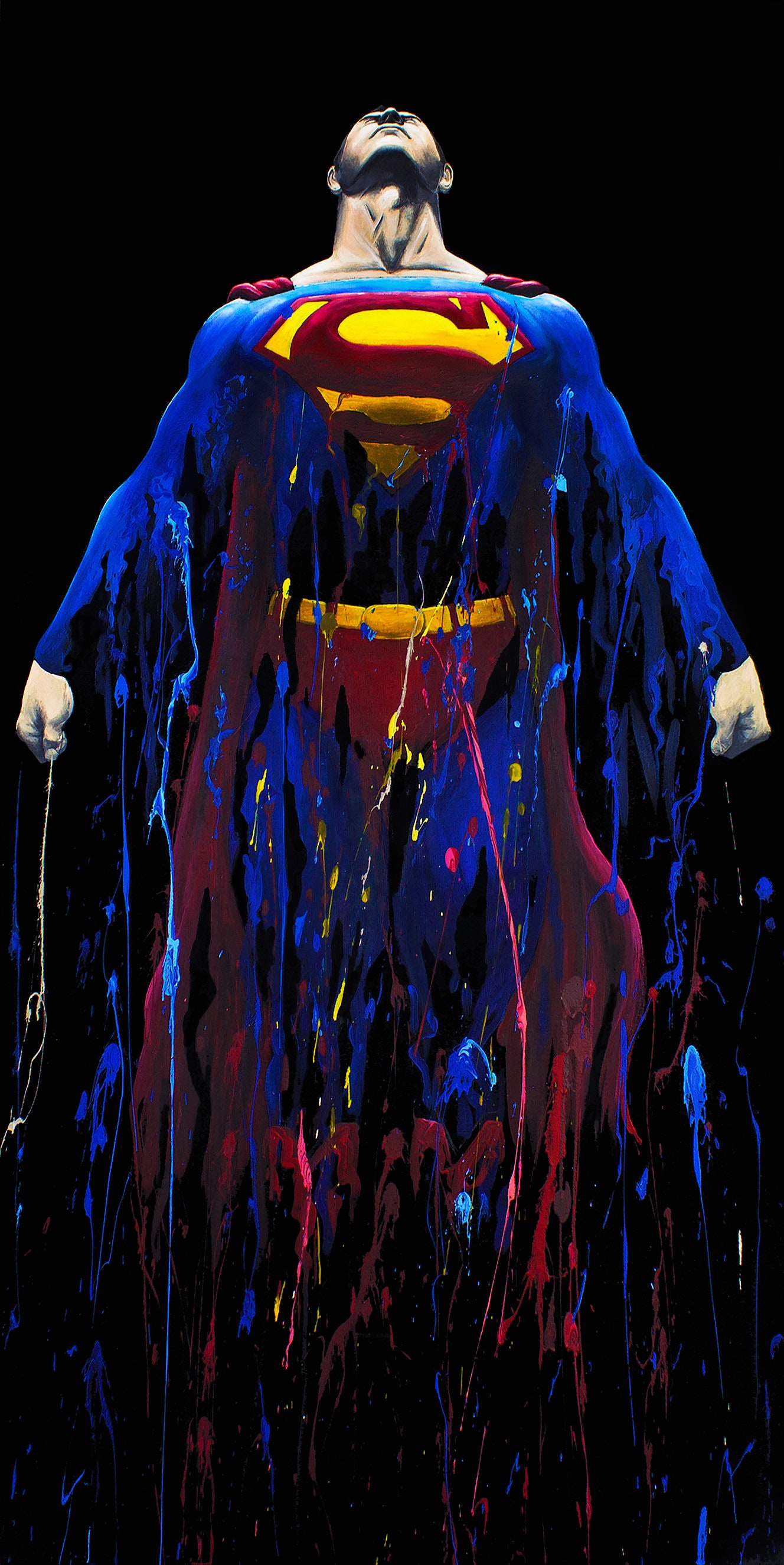 Superman Splatter Art