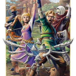 Legend of Zelda 'skyward Sword', Print - Etsy