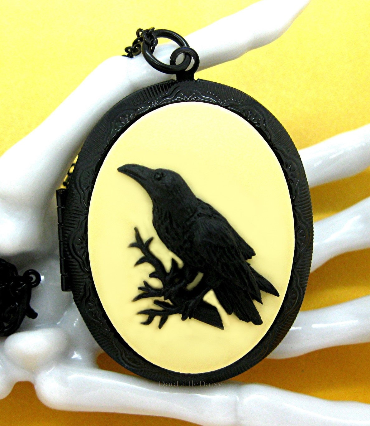 Gothic Black Bird Raven Goth Emo Zombie Halloween Punk on a | Etsy