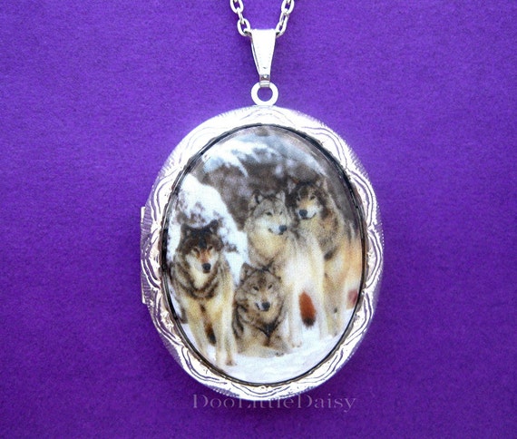 Porcelain Winter Wolfpack Gray Grey Wolf Pack 4 Wolves in Snow | Etsy