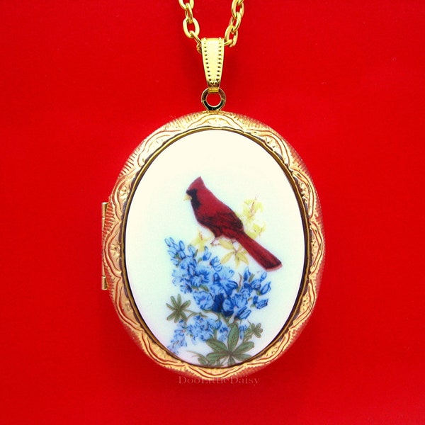 Cardinal Pendant - Etsy