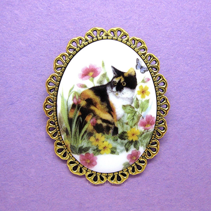 Cat Cameo - Etsy