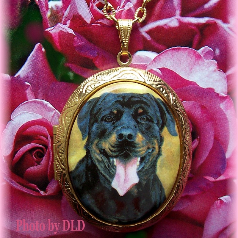Rottweiler Pendant - Etsy