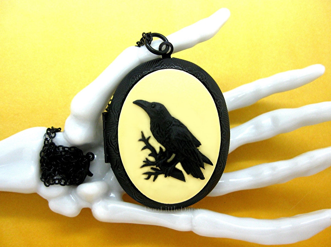 Gothic Black Bird Raven Goth Emo Zombie Halloween Punk on a - Etsy