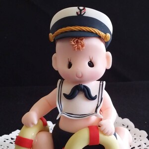 Nautical Cake Topper, Nautical Favor, Sailor Baby Shower, Sailor Boat ...