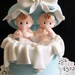 Twins Baby Shower Twin Girls Cake Topper Twins Baby Shower | Etsy