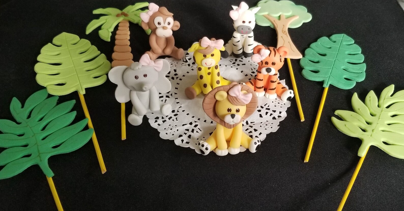 Safari Cake Topper Jungle Centerpiece Safari Cake - Etsy