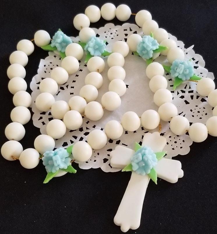 Rosary Cake Topper, Rosary for Cakes, Communion Decoration, Recurditos ...