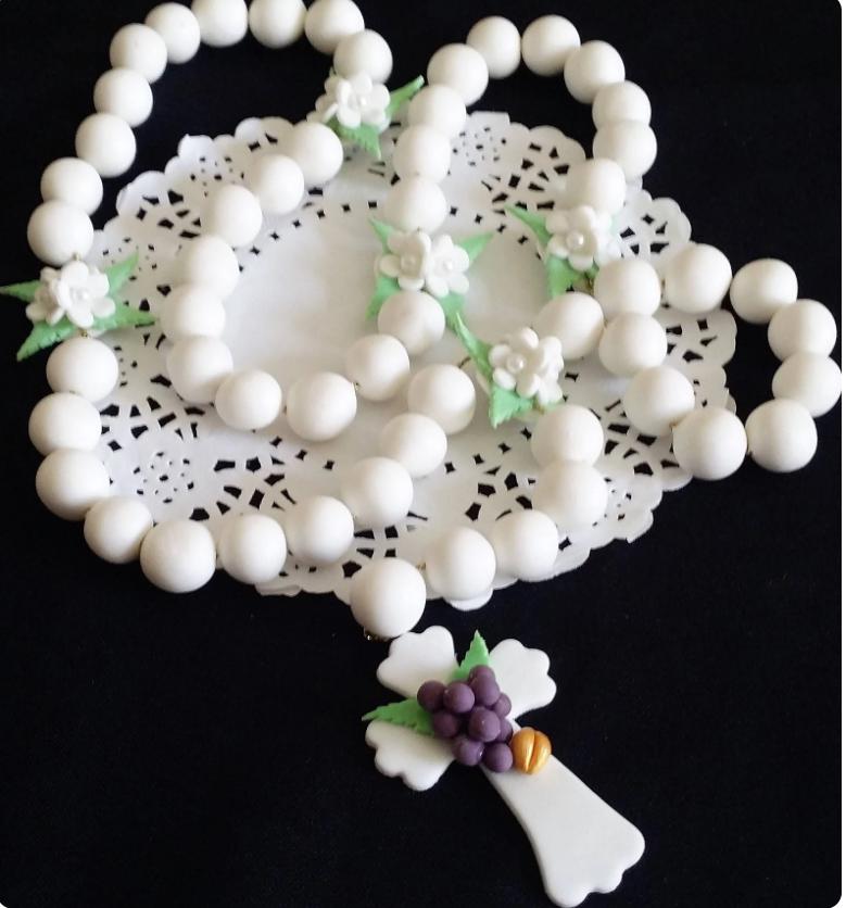 Rosary Cake Topper, First Communion Cake Topper, First Communion Favor ...