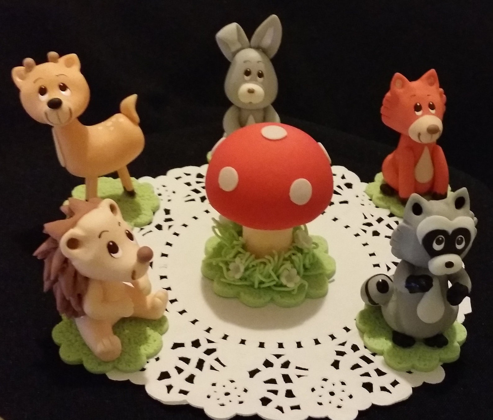 Woodland Cake Topper, Woodland Baby Shower, Forest Cake Topper ...