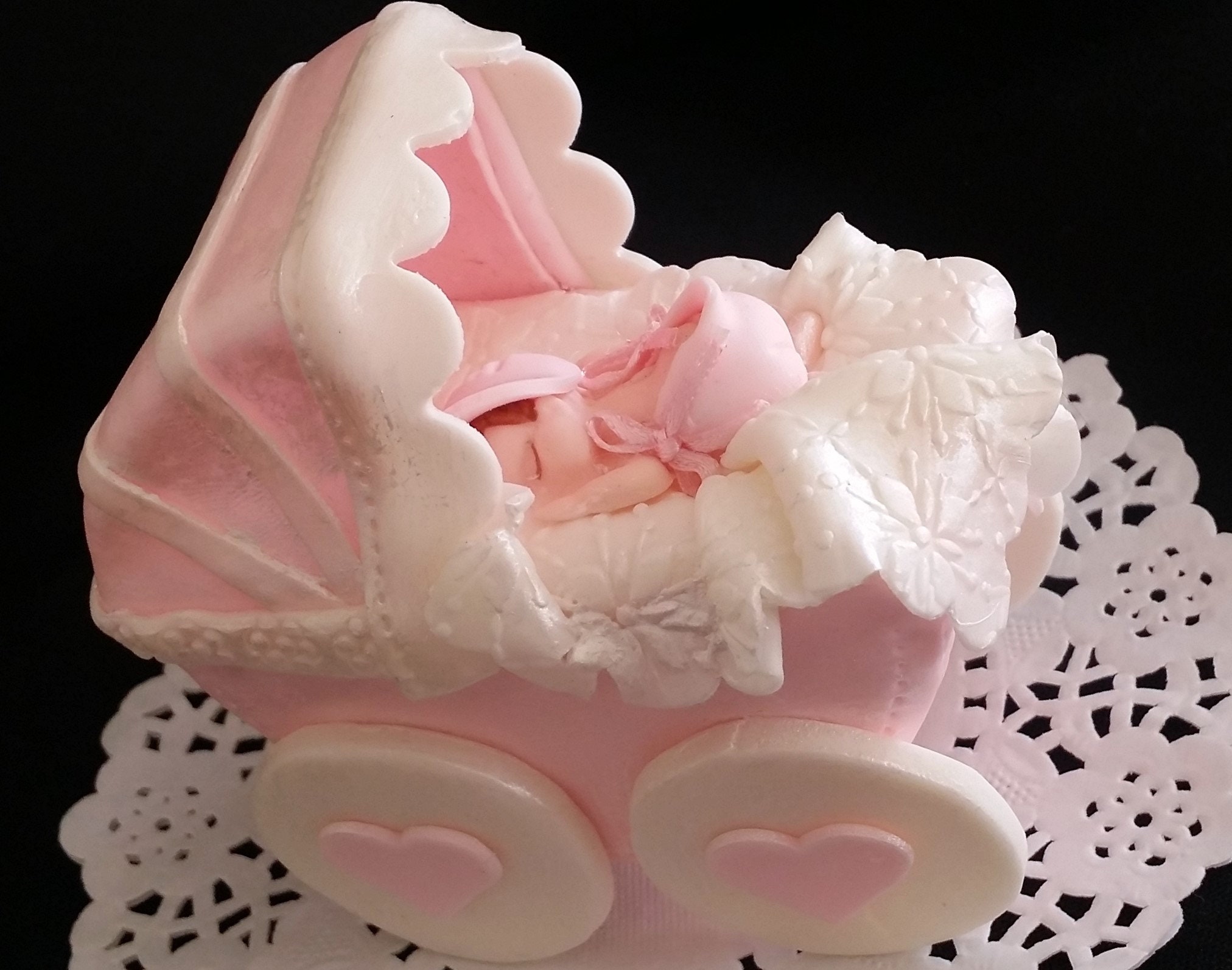 Baby Shower Cake Topper Baby Carriage Decoration Baby - Etsy