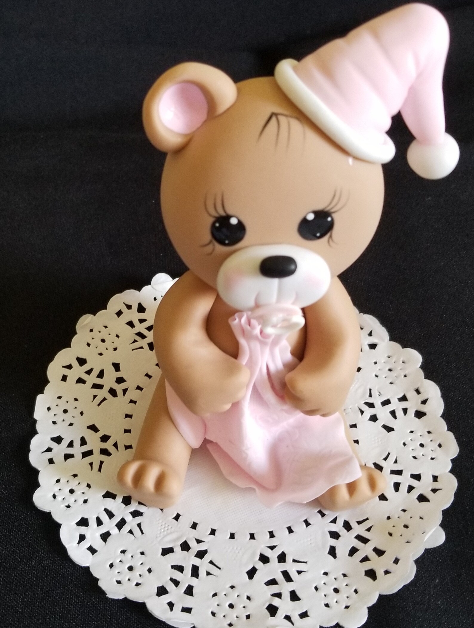 Bears Cake Topper, Twins Bear Toppers, Baby Girl Bear, Cake Topper ...