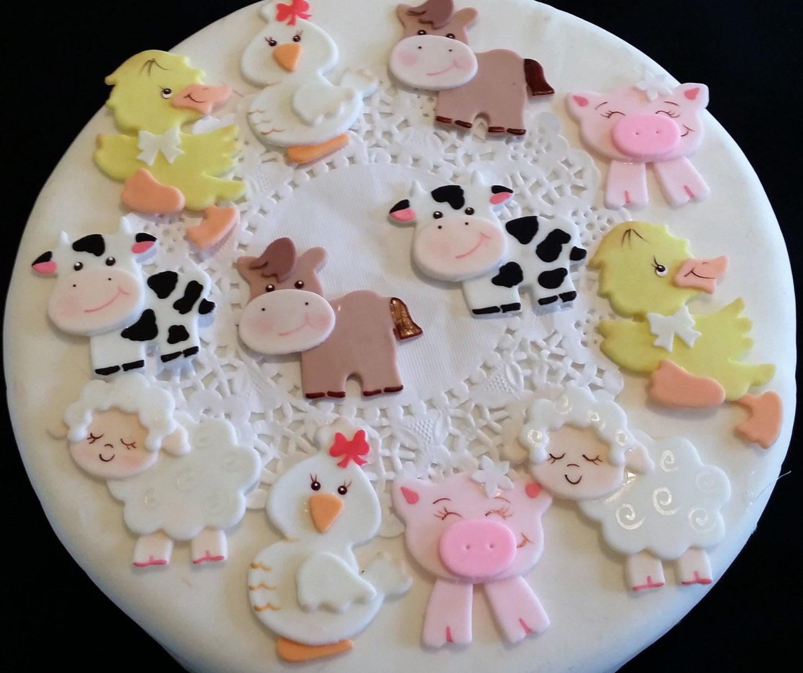 Farm Animal Cake Topper, Farm Cake Topper, Cowboy Cake, Farm Baby ...