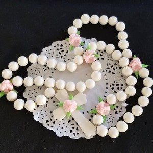 First Communion Cake Topper, Rosary Cake Topper, First Communion Favor ...