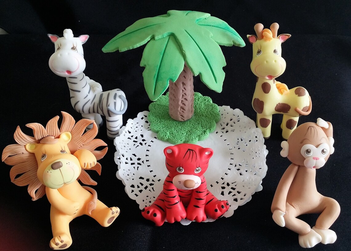 Safari Cake Topper Jungle Centerpiece Safari Cake - Etsy