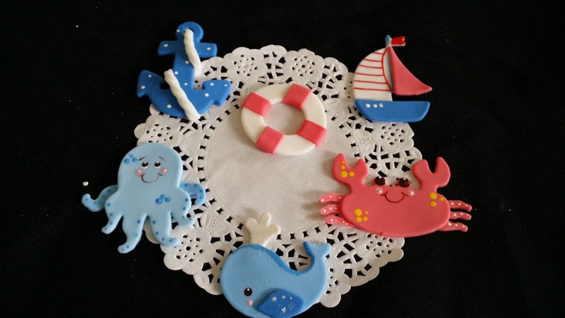 Nautical Cake Topper Nautical Baby Shower Nautical Favors | Etsy
