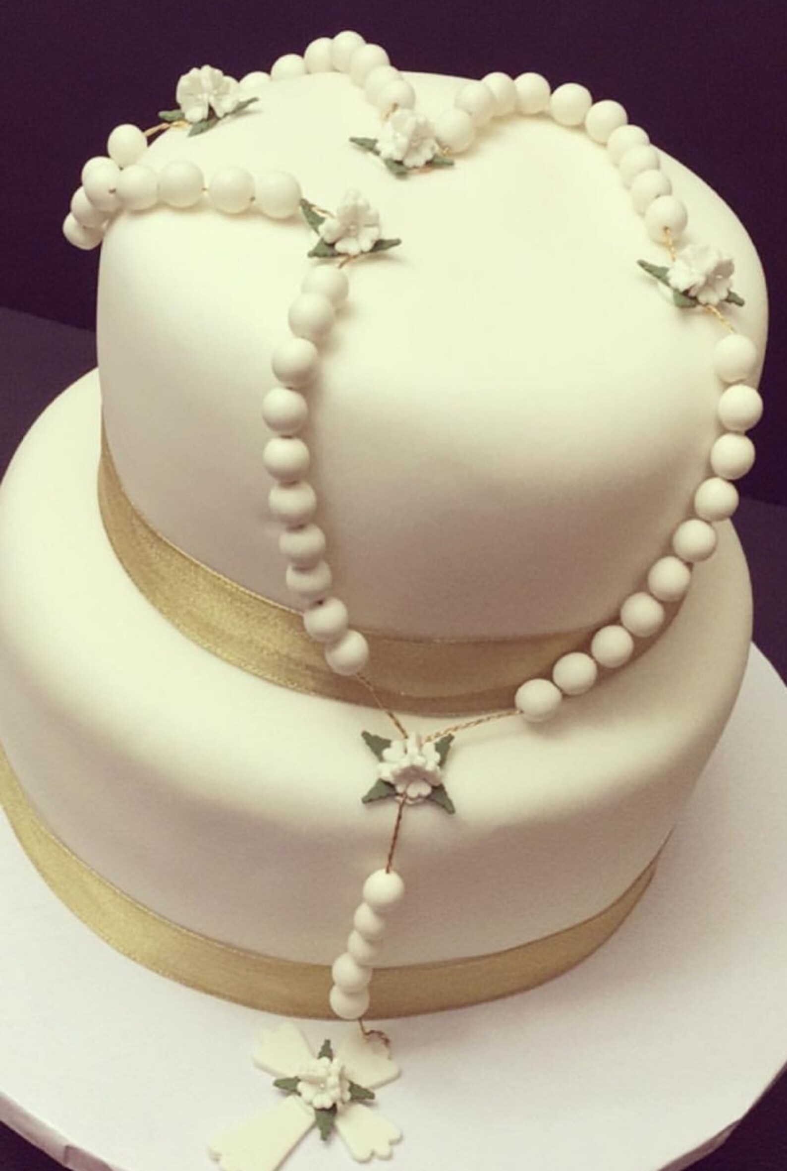First Communion Cake Topper Rosary Cake Topper First - Etsy