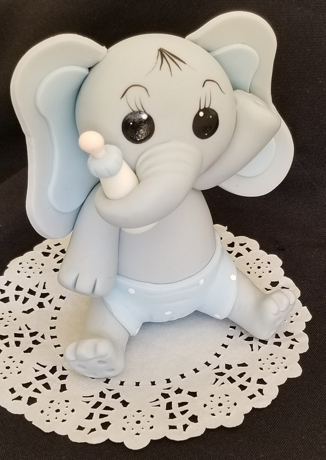 Baby Elephant Cake Topper, Baby Shower Elephant Cake Topper, Baby ...