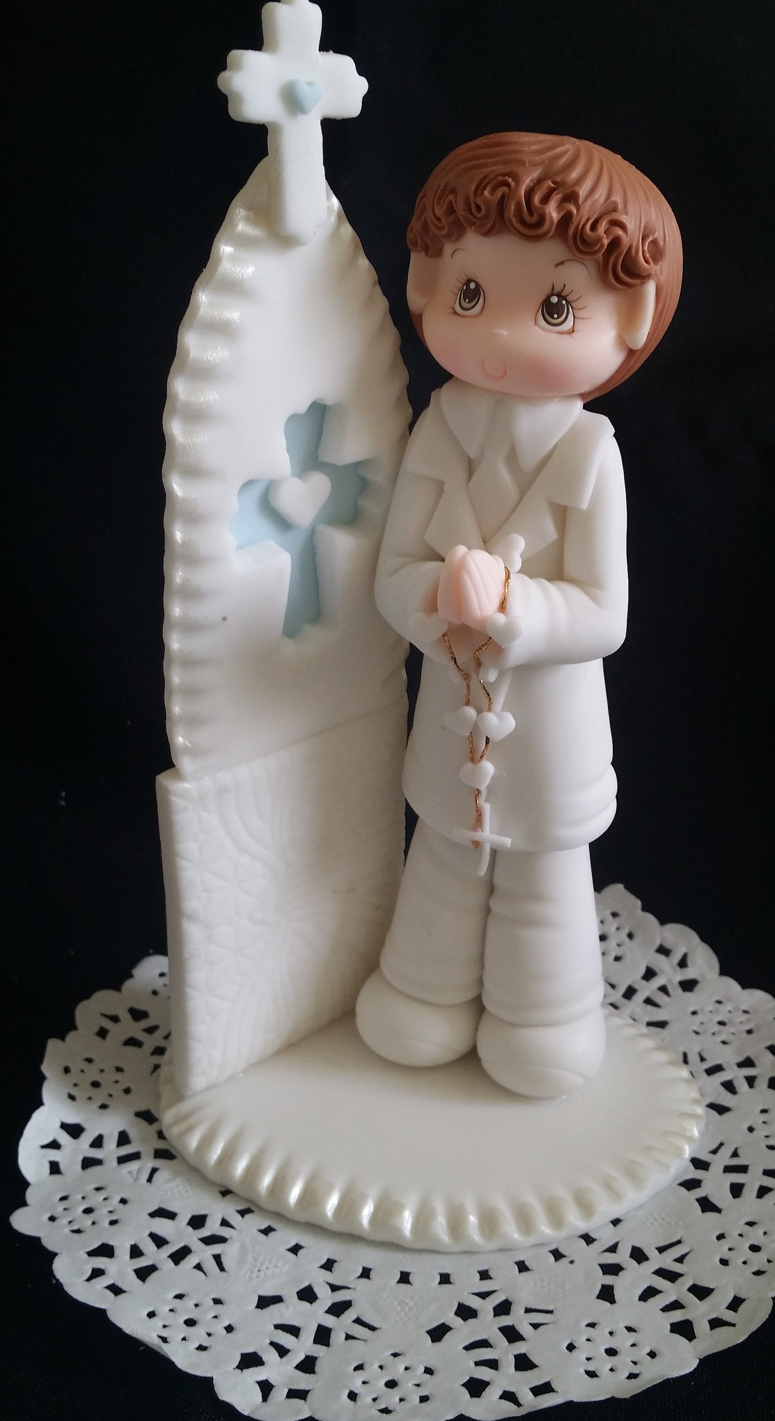 FIRST COMMUNION GIRL Baptism Cake Topper First Communion - Etsy