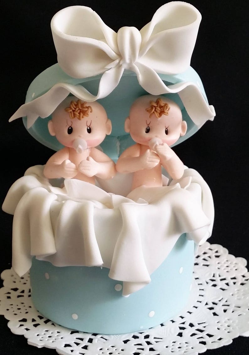 Twins Baby Shower Twin Girls Cake Topper Twins Baby Shower - Etsy