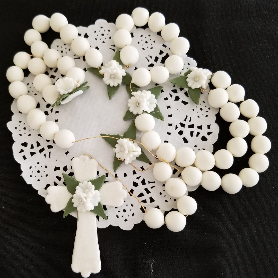Rosary Cake Topper, First Communion Cake Topper, First Communion Favor ...