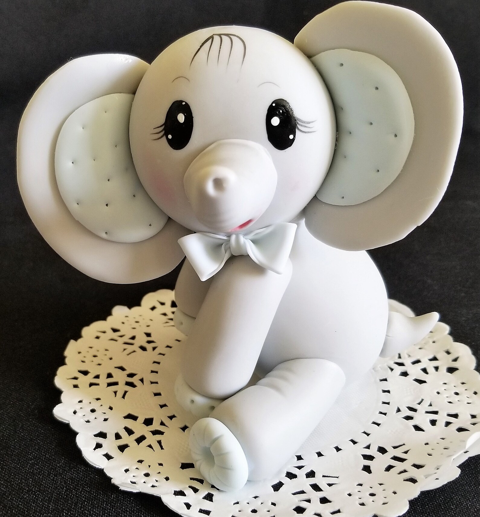 Elephant Cake Topper Floral Elephant Baby Elephant Gray - Etsy