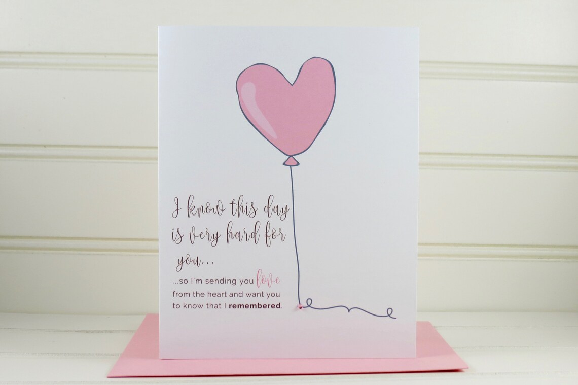 Memorial Anniversary Card Death Anniversary Card Sympathy | Etsy