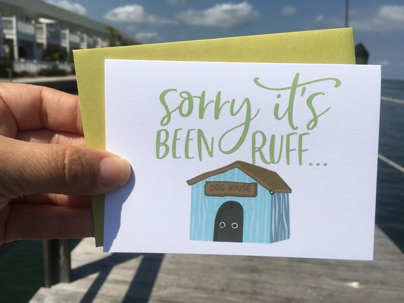 Dog Card Dog Greeting Card Encouragement Card Empathy Card - Etsy