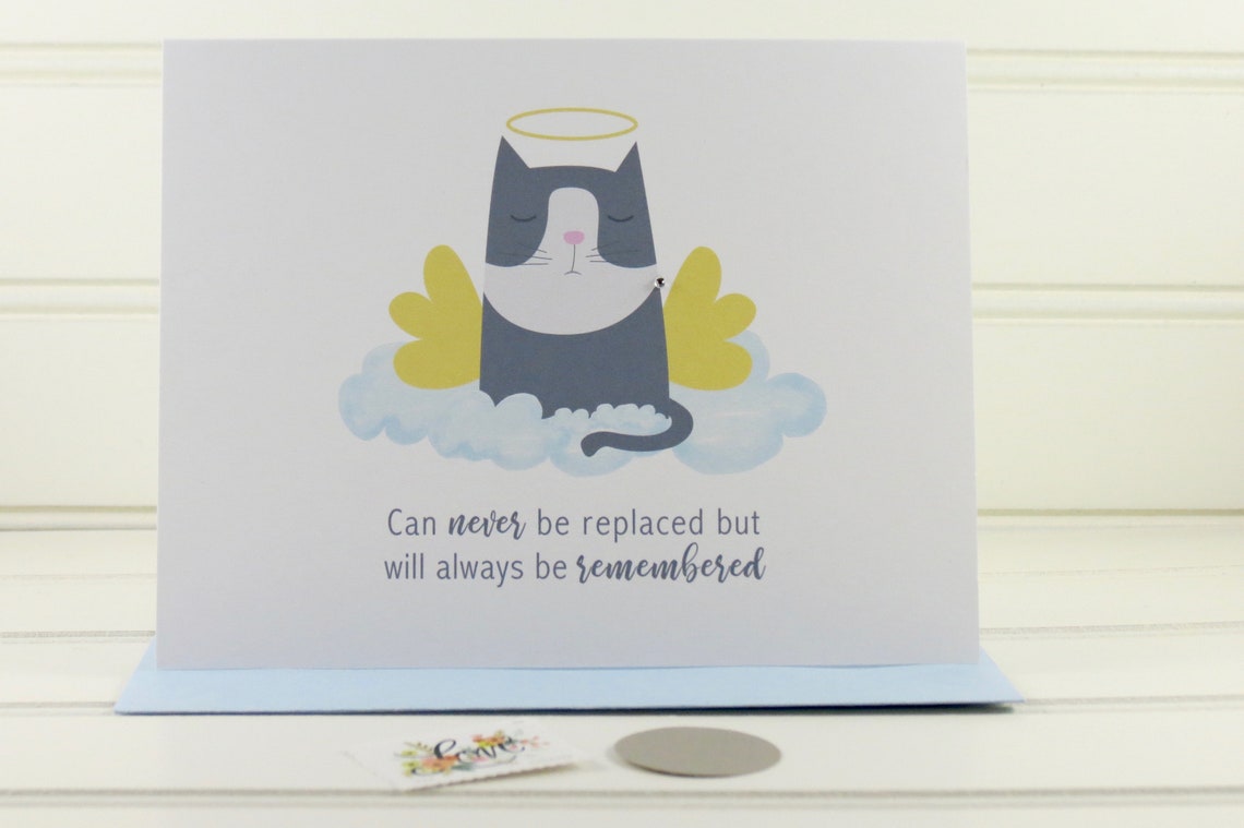 Cat Sympathy Card Cat Grief Card Cat Death Card Pet | Etsy