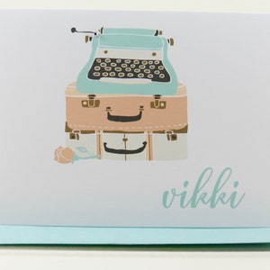 Typewriter Cards, Personalized Name Cards, Typewriter Note Cards ...