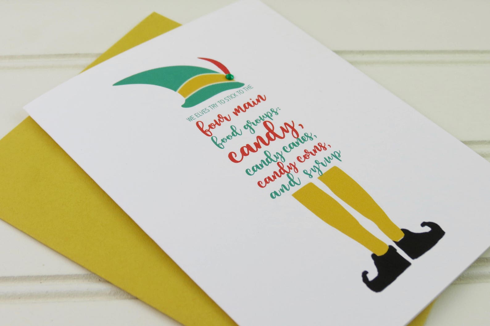 Buddy the Elf Cards Elf Christmas Cards Christmas Elf - Etsy