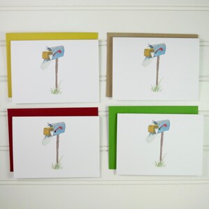 Letter Writing Stationery, Snail Mail Cards, Mail Box Greeting Cards ...
