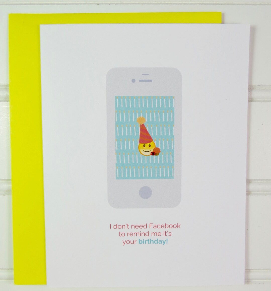 Facebook Birthday Card Funny Card Emoji Best Friend Boss - Etsy