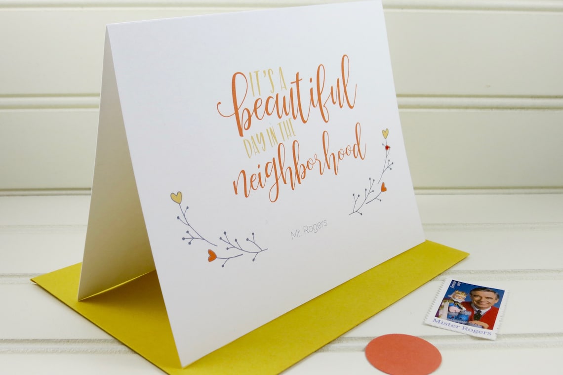 Mister Rogers Card Mr. Rogers Quote Fred Rogers It's a | Etsy