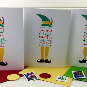 Buddy the Elf Cards, Elf Christmas Cards, Christmas Elf, Christmas ...