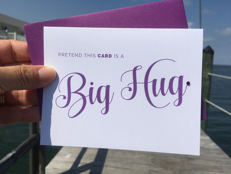 Hug Card Social Distancing Card Quarantine Card Pandemic - Etsy