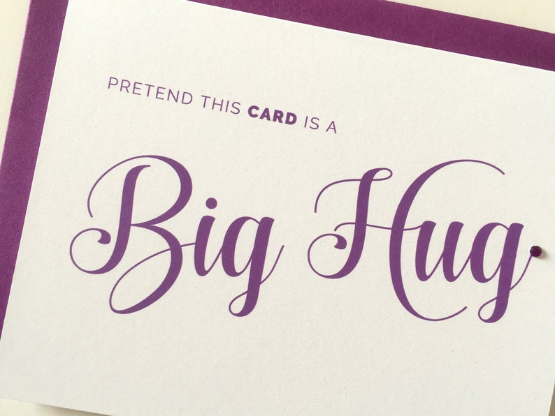 Hug Card Social Distancing Card Quarantine Card Pandemic - Etsy